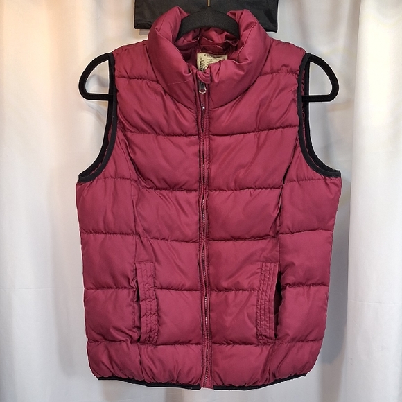 Ruff Hewn | Jackets & Coats | Ruff Hewn Maroon Puffer Vest | Poshmark